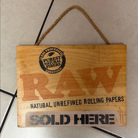 RAW authentic | Wall Decor | Natural Wood Wall Decor Sign | Poshmark